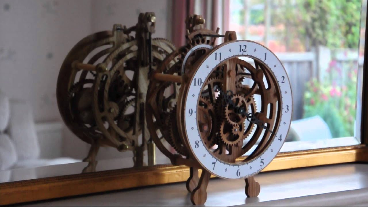 Brian Law's Woodenclocks - Clock14 - Prototype - YouTube