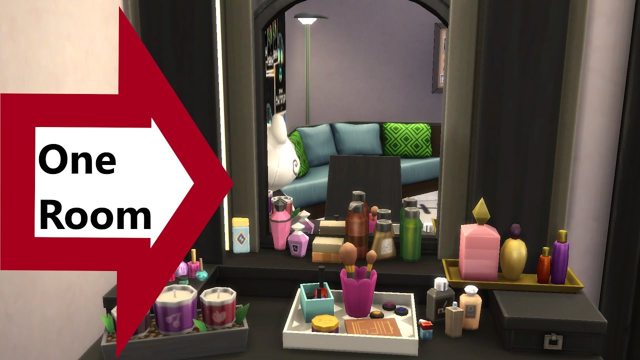 sims 4 teenage bedroom no cc - YouTube