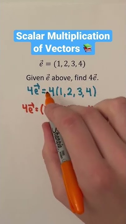 Scalar Multiplication of Vectors 📚 #Shorts #linearalgebra #math #education - YouTube