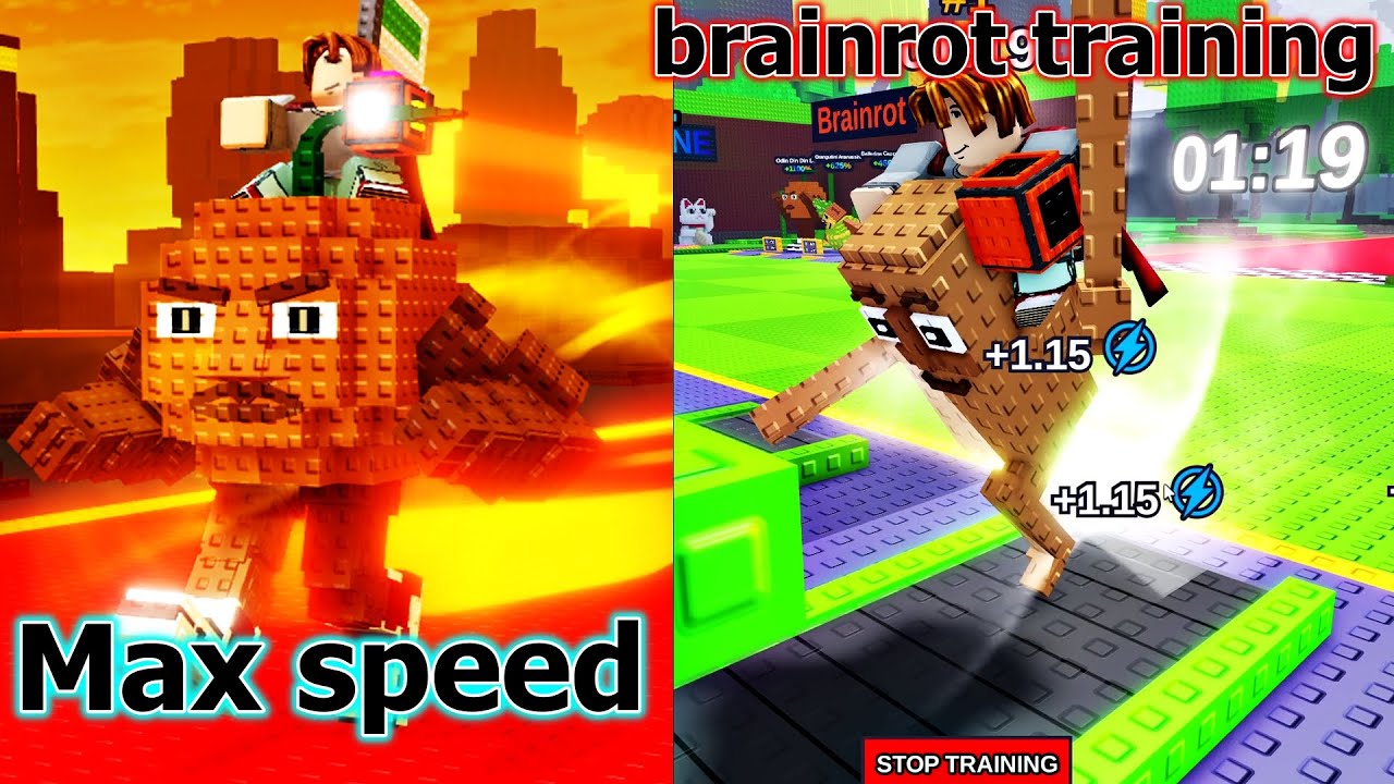 I got the fastest brainrot! Roblox Brainrot Training - YouTube