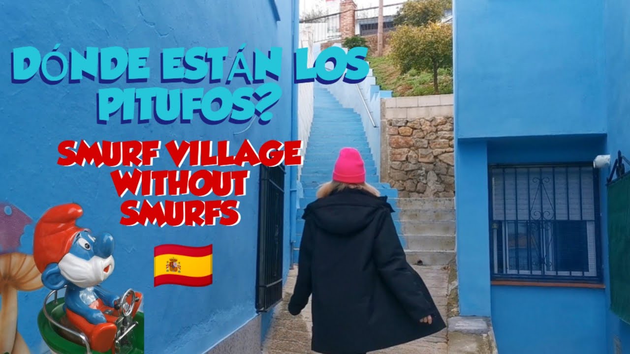 Spanish ex SMURF blue village PITUFOS fuera JÚZCAR, Ronda Málaga Aldea ...