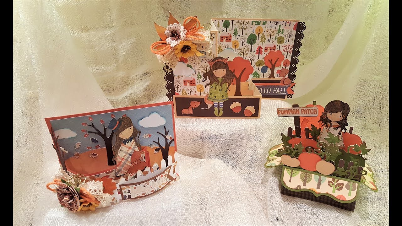 Gorjuss Girl Fall Cards (Bendi, Box & Pop-up Designs) - YouTube