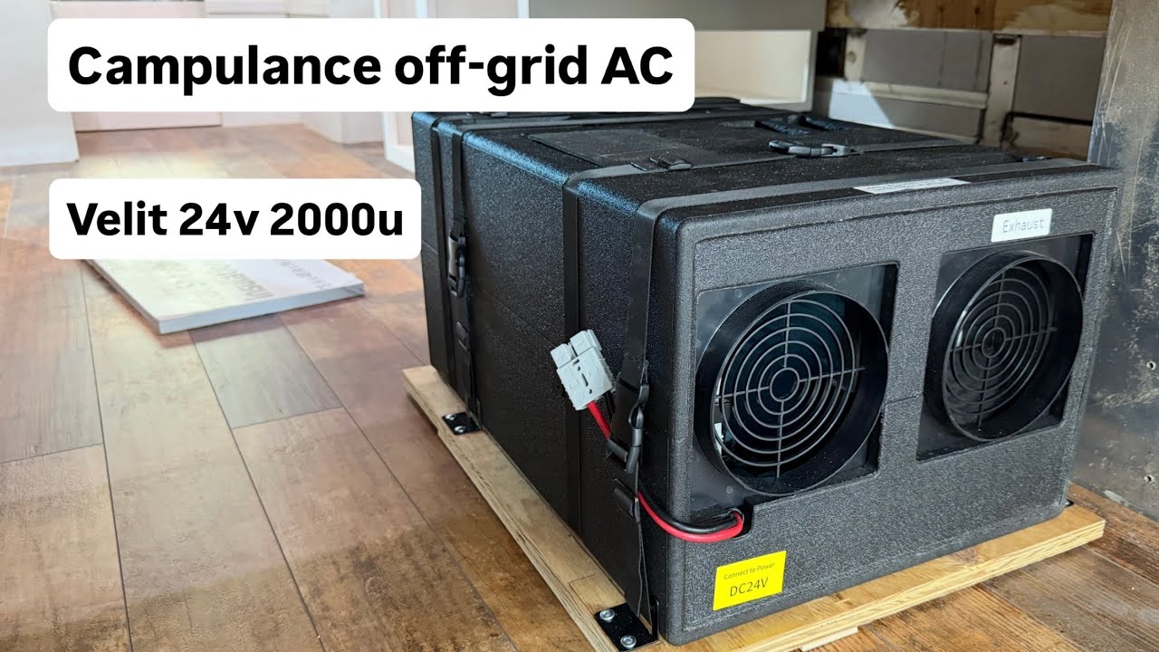 Velit 2000U DC powered air conditioner. Installation and first ...