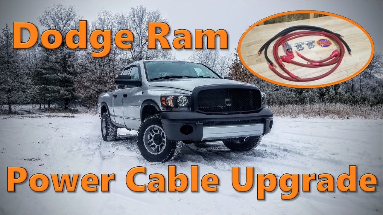 Dodge Ram Power Cable Upgrade | Jeep Cables - YouTube