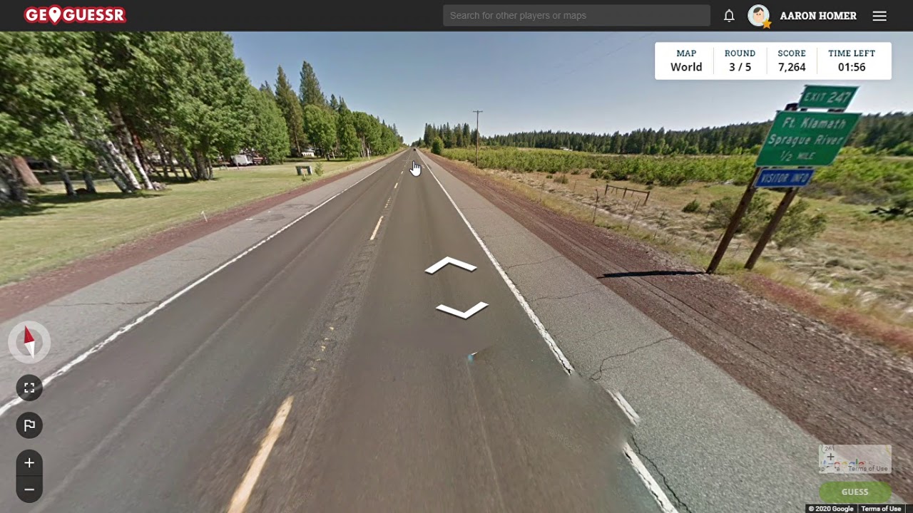 Geoguessr Daily Challenge 12 May 2020 "Traveling in a fried-out combie ...