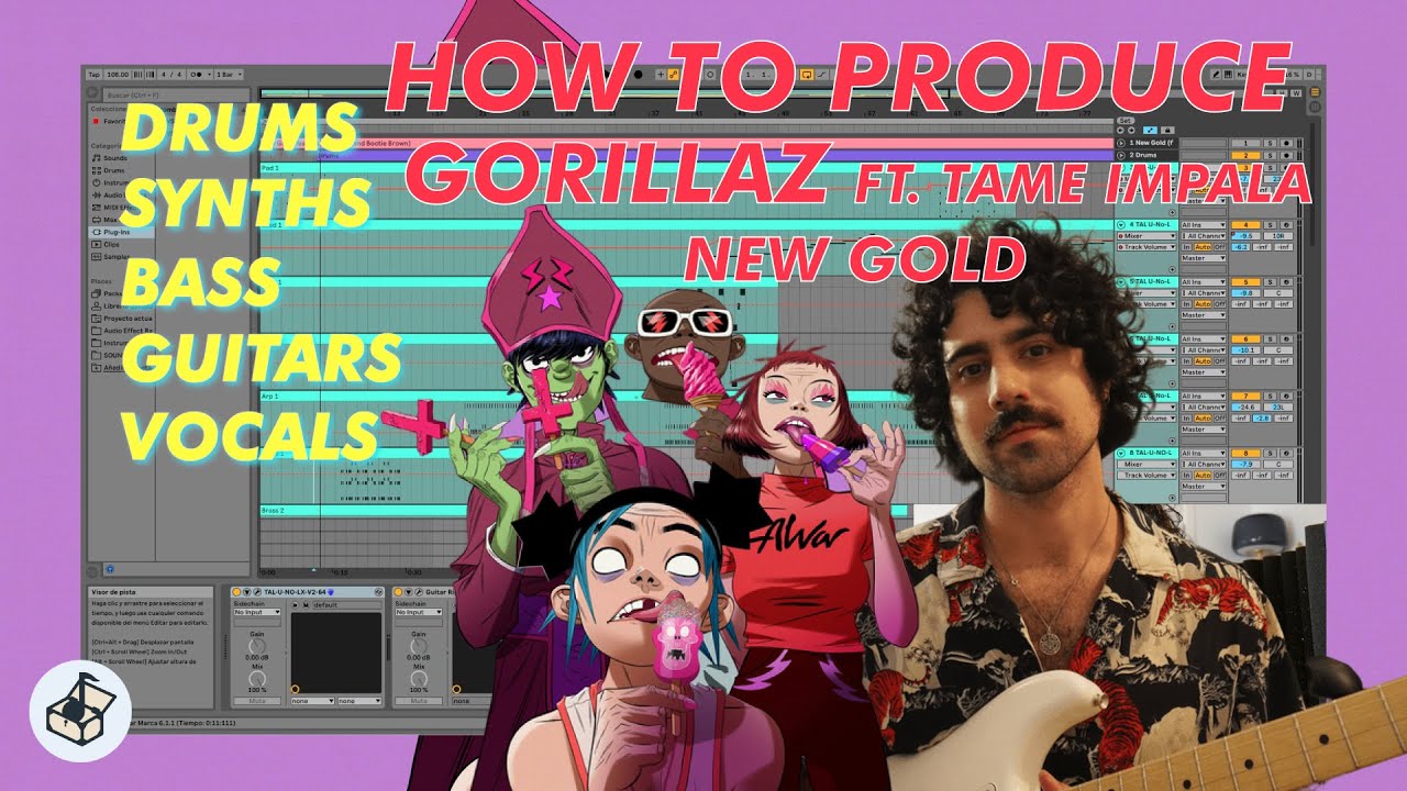 How to Produce: GORILLAZ ft. TAME IMPALA - New Gold | Synths, Guitar ...