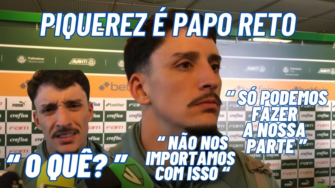 OLHA O QUE O PIQUEREZ FALOU NA ZONA MISTA APÓS PALMEIRAS 4XO AMÉRICA! BRASILEIRÃO PEGANDO FOGO ...