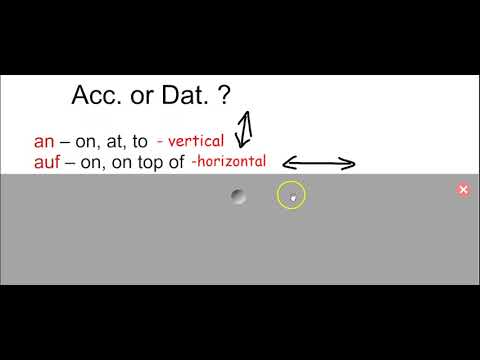 German 2 Way Prepositions (video 1 of 3) - YouTube