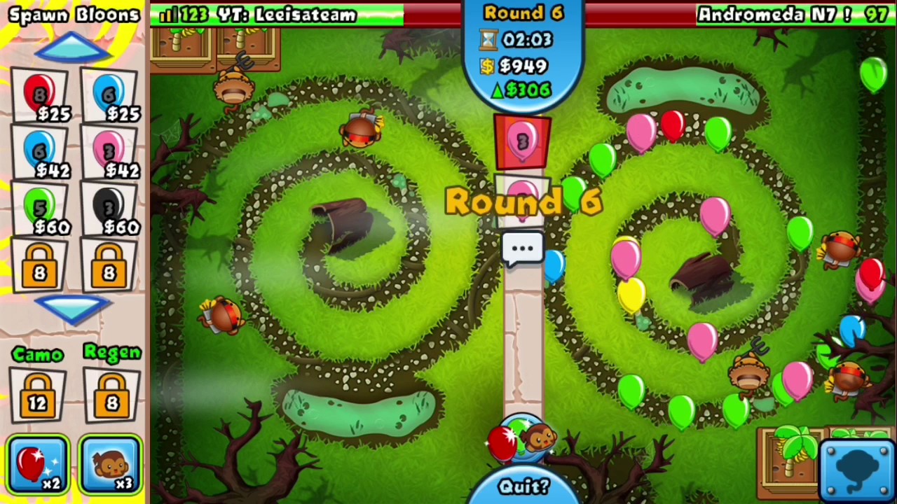 BFB Colosseum games (BTD BATTLES) - YouTube