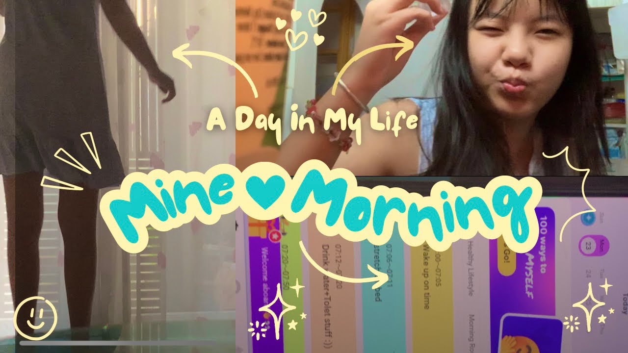 🎀Mini vlog| My morning routine ☀️🍳 : grwm + morning workout + study 📚 ...