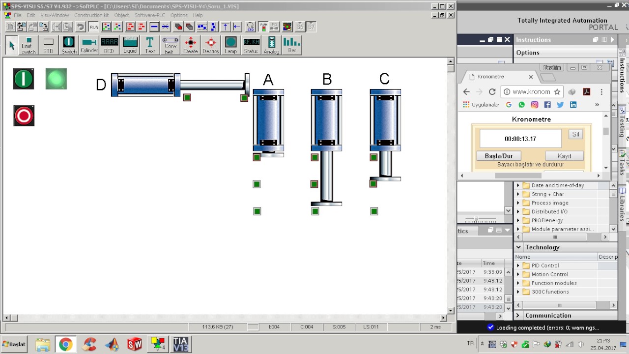 SPS VISU ile PLC II dersi 1. Soru Simülasyonu - YouTube