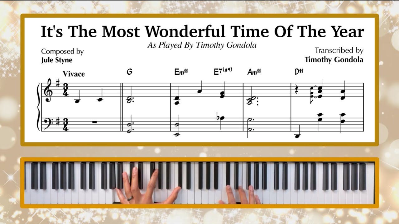 Timothy Gondola plays It’s The Most Wonderful Time Of The Year - YouTube