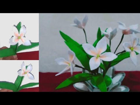 DIY Flannel Quaker Ladies Flowers / How to Make Decorative Flowers From ...
