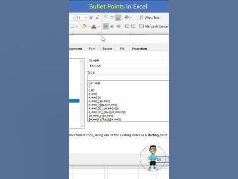 Bullet Points in Excel #excel #exceltips #exceltutorial #msexcel # ...