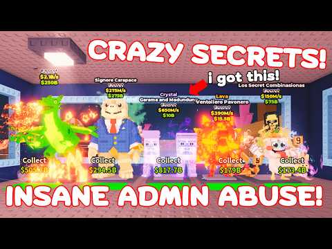 I stole the RAREST BRAINROTS during ADMIN ABUSE in Roblox Steal A Brainrot... 🔥