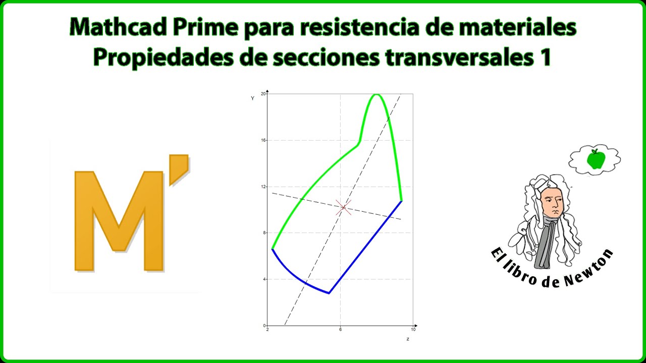 1 Propiedades de secciones transversales planas con Mathcad Prime - YouTube