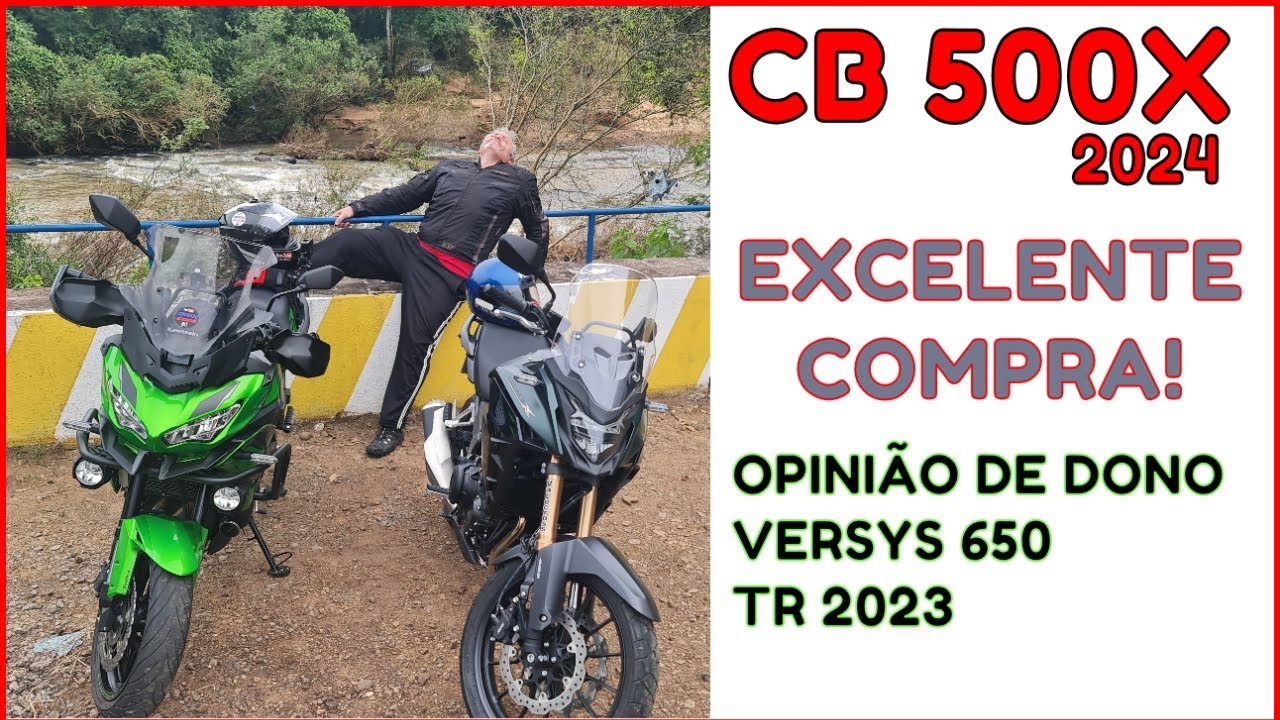 Honda CB 500X 2024 na opinião de dono de Kawasaki Versys 650 2023 - YouTube