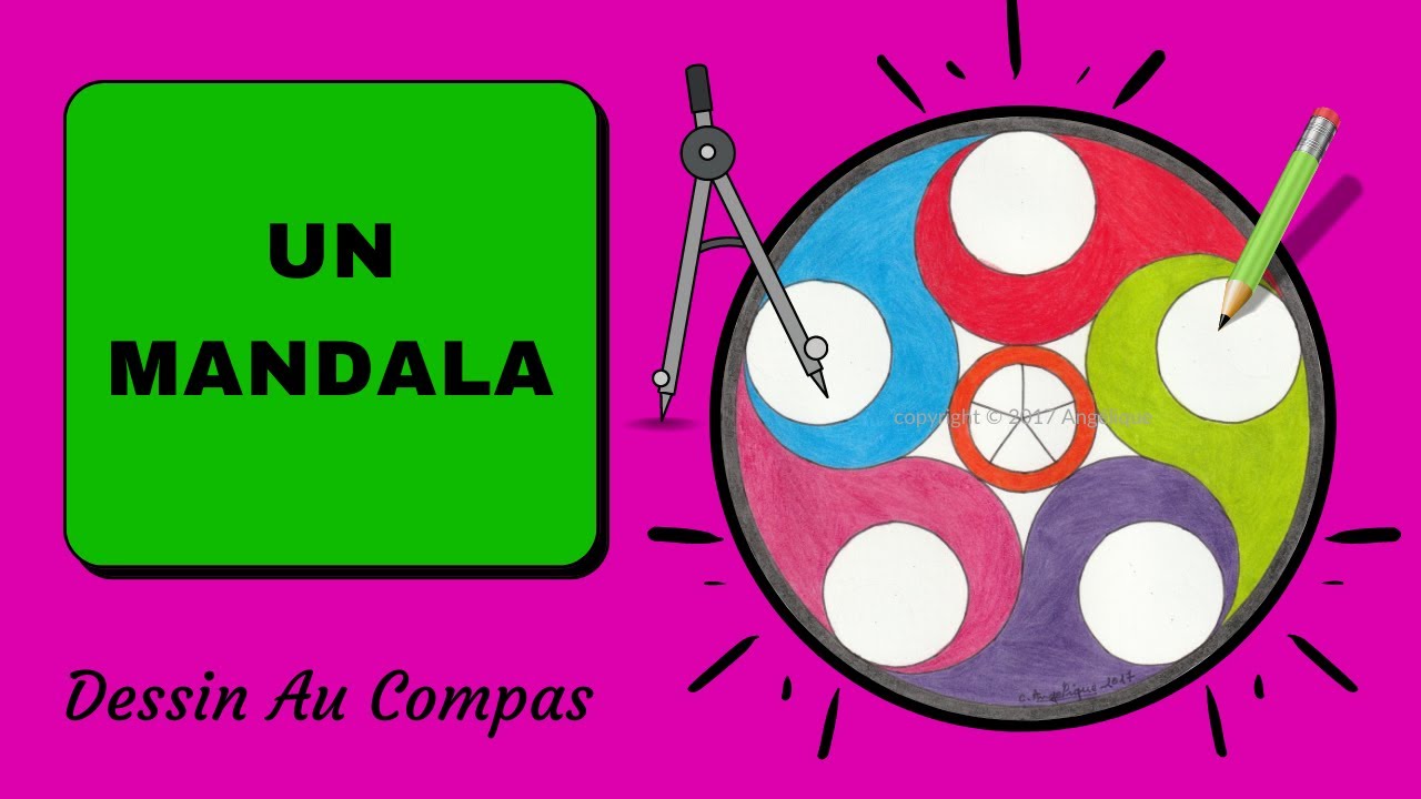 🎨 Comment Dessiner Un Mandala Au Compas [Tuto Dessin Au Compas 75 ...