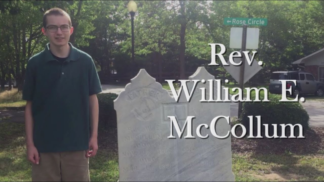 Kennesaw City Cemetery Tour: Rev. William McCollum - YouTube