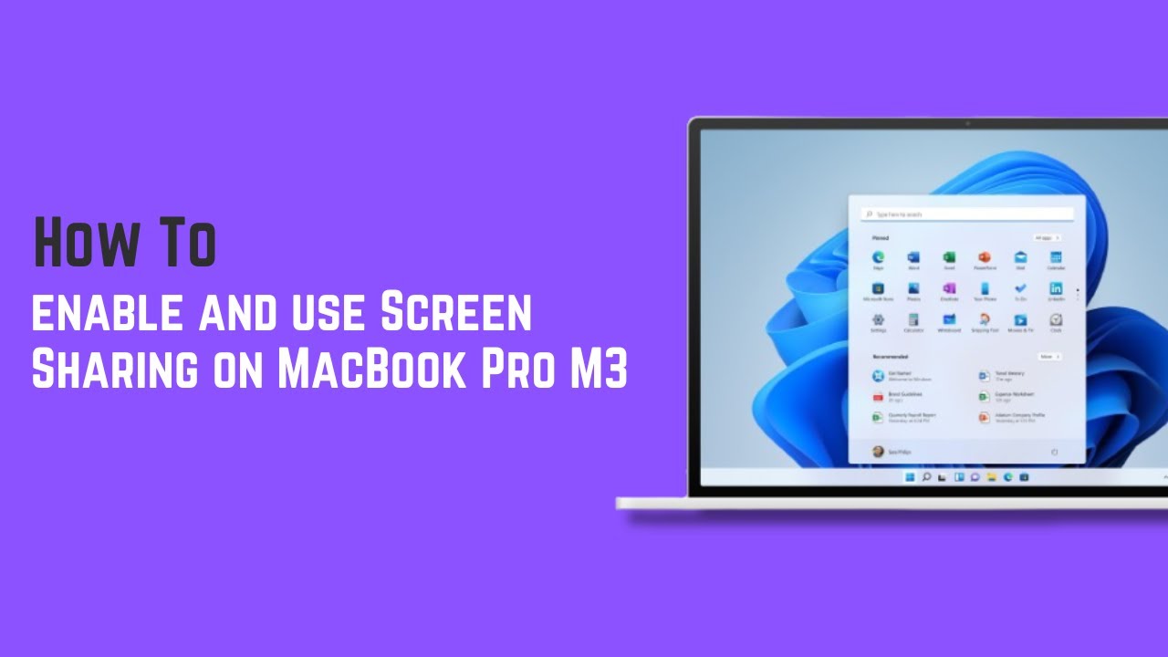 How to enable and use Screen Sharing on MacBook Pro M3 - YouTube