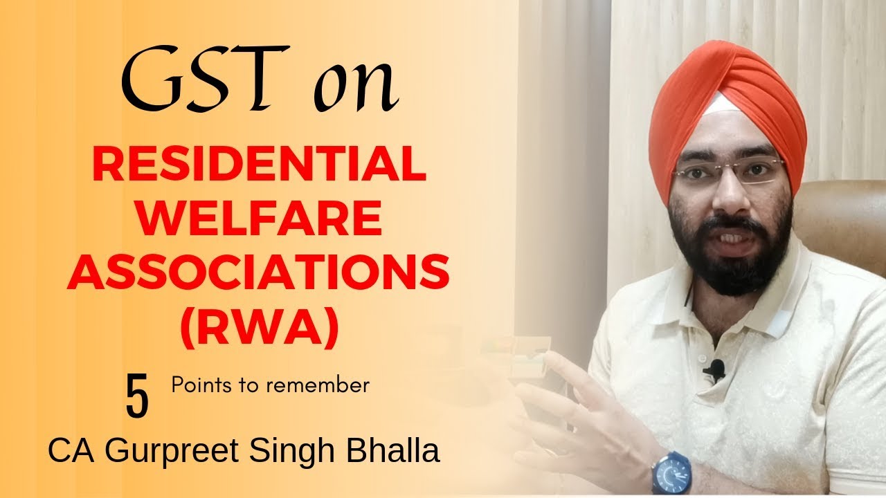 GST on Residential Welfare Association | GST on Residential Society ...