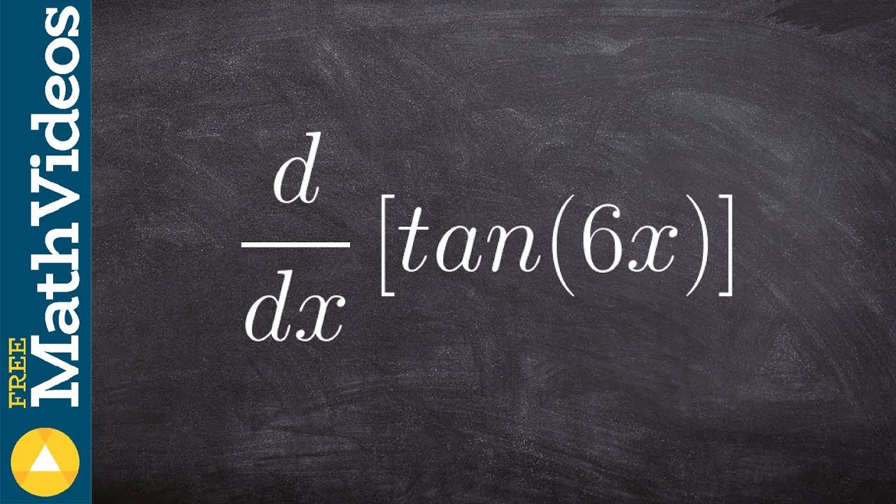 Learn how to use the chain rule with tangent - YouTube