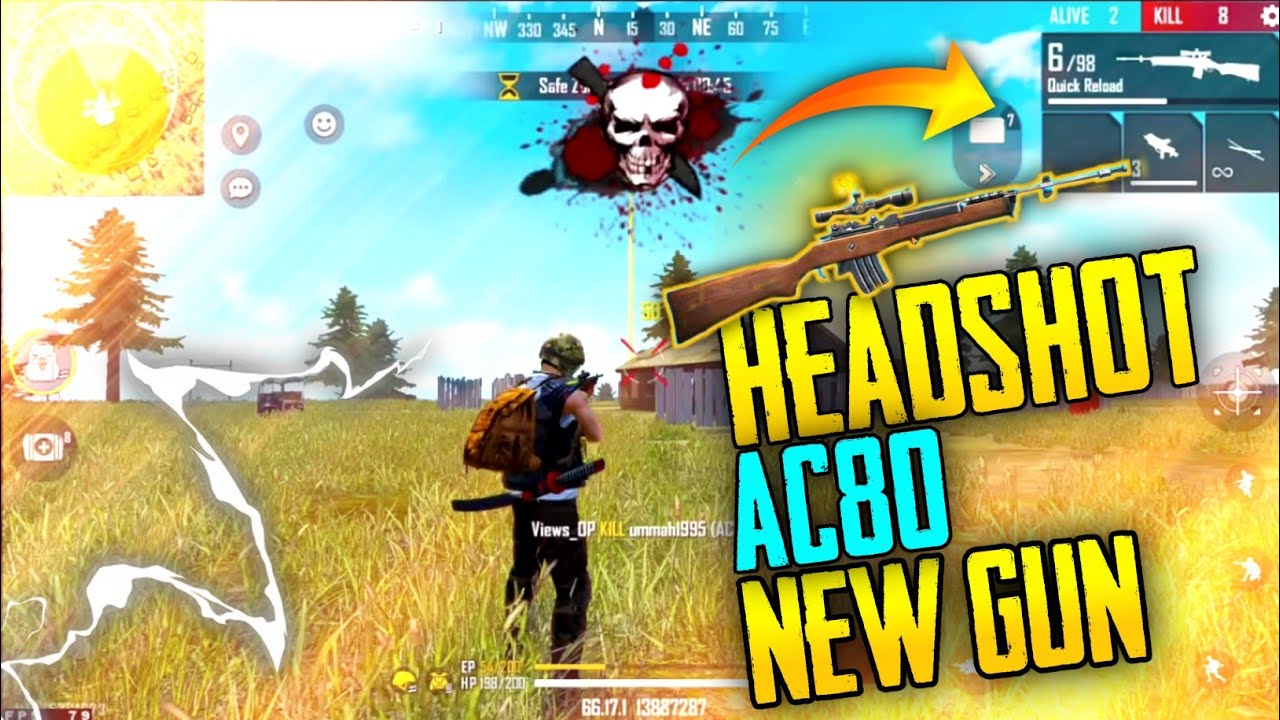 New Gun AC80 Gameplay🔥 | Free Fire New Gun AC80 - New Weapon AC80 - YouTube