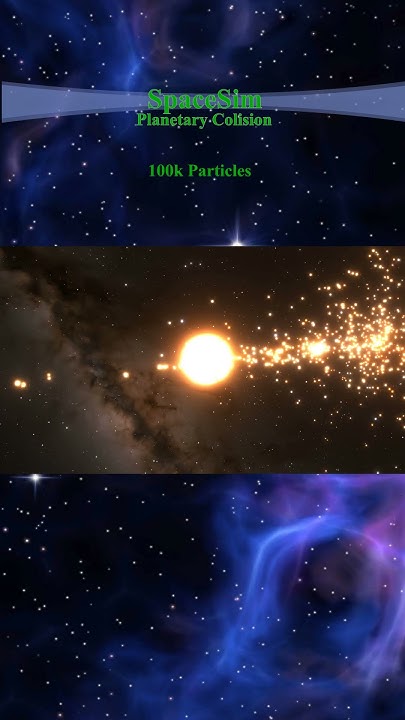 #spacesim Planetary Colision - YouTube