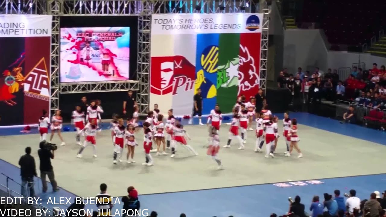 NCAA CHEERLEADING 2015 EAC GENERALS PEP SQUAD with Original Cheermix ...
