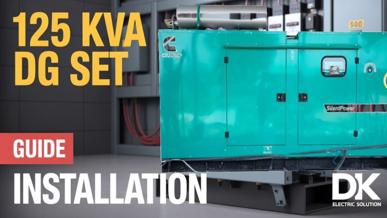 125 kVA DG Set Installation Full Process | Connection & Wiring Step by ...