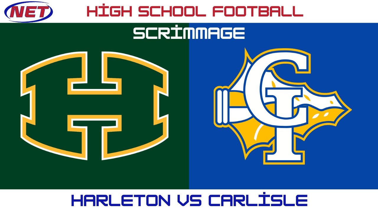 HS Football Scrimmage: Harleton vs Carlisle - YouTube