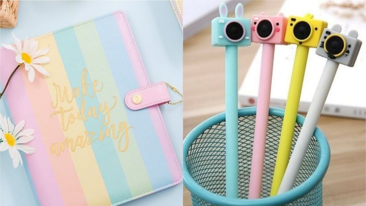 Easy& COOL DIY SCHOOL SUPPLIES💜💛 , Back To School Life Hacks#83 - YouTube