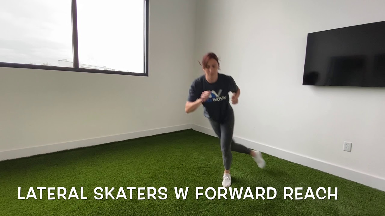Lateral Skaters w/ Forward Reach - YouTube