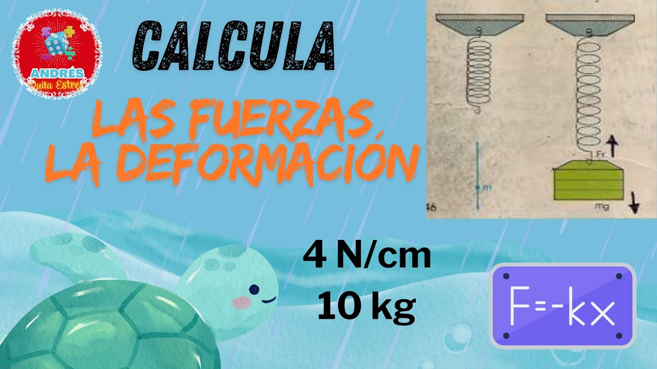 Ley de Hooke - La constante de elasticidad de un resorte es 4 N/cm y de ...