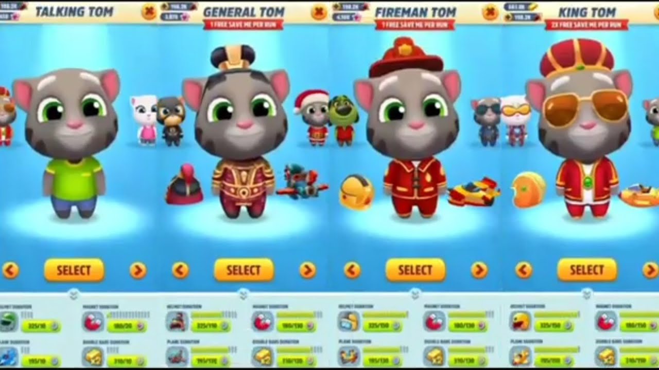 TALKING TOM GOLD RUM vs GENERAL TOM vs FIREMEN TOM vs TOM CORREDOR - YouTube