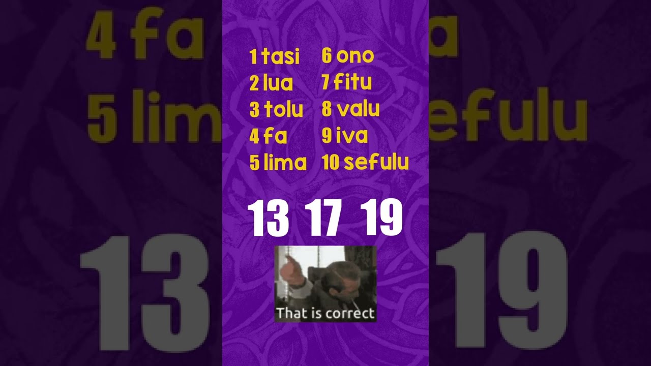 Counting to 10 and beyond in Samoan | Numbers in Samoan | Learn Samoan ...