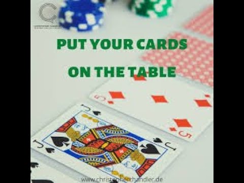 Put Your Cards on the Table - YouTube
