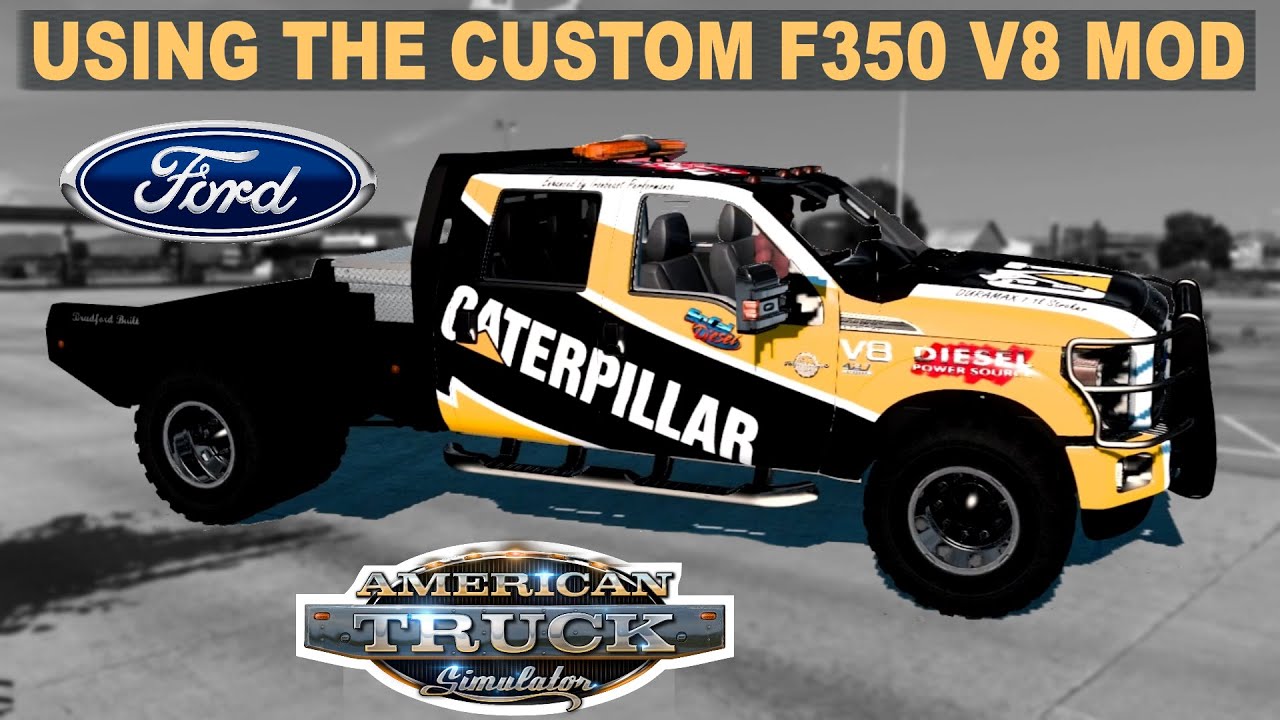 USING the Ford F350 Custom V8 Engine MOD [ Performance Upgrade Pack V2 ...
