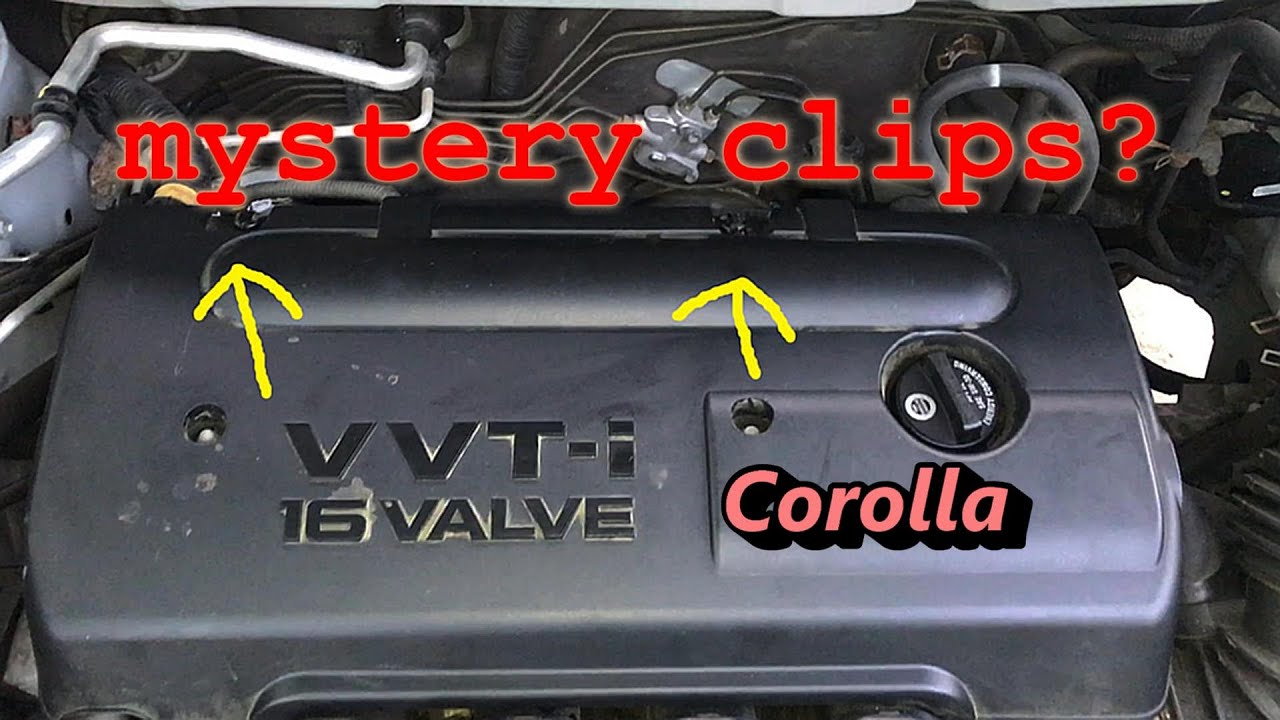 Corolla Engine Cover Retaining Clip/Fastener Removal 2003-2013 - YouTube