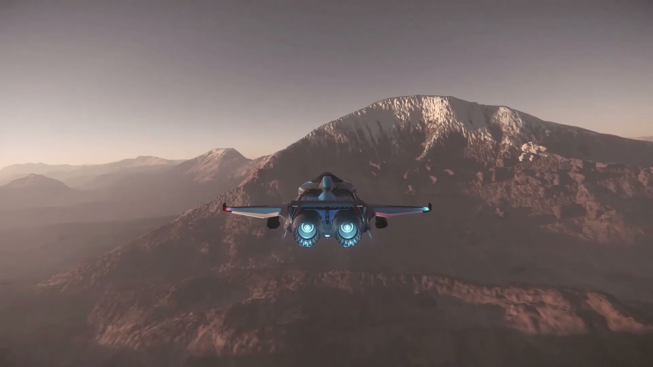 Star Citizen - Flying An Origin M50 Around Daymar - YouTube