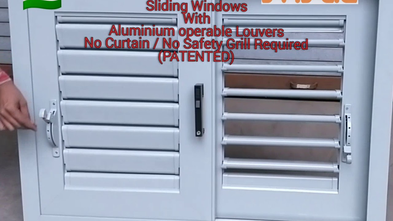 37mm Series Sliding with Aluminium operable louvers - YouTube