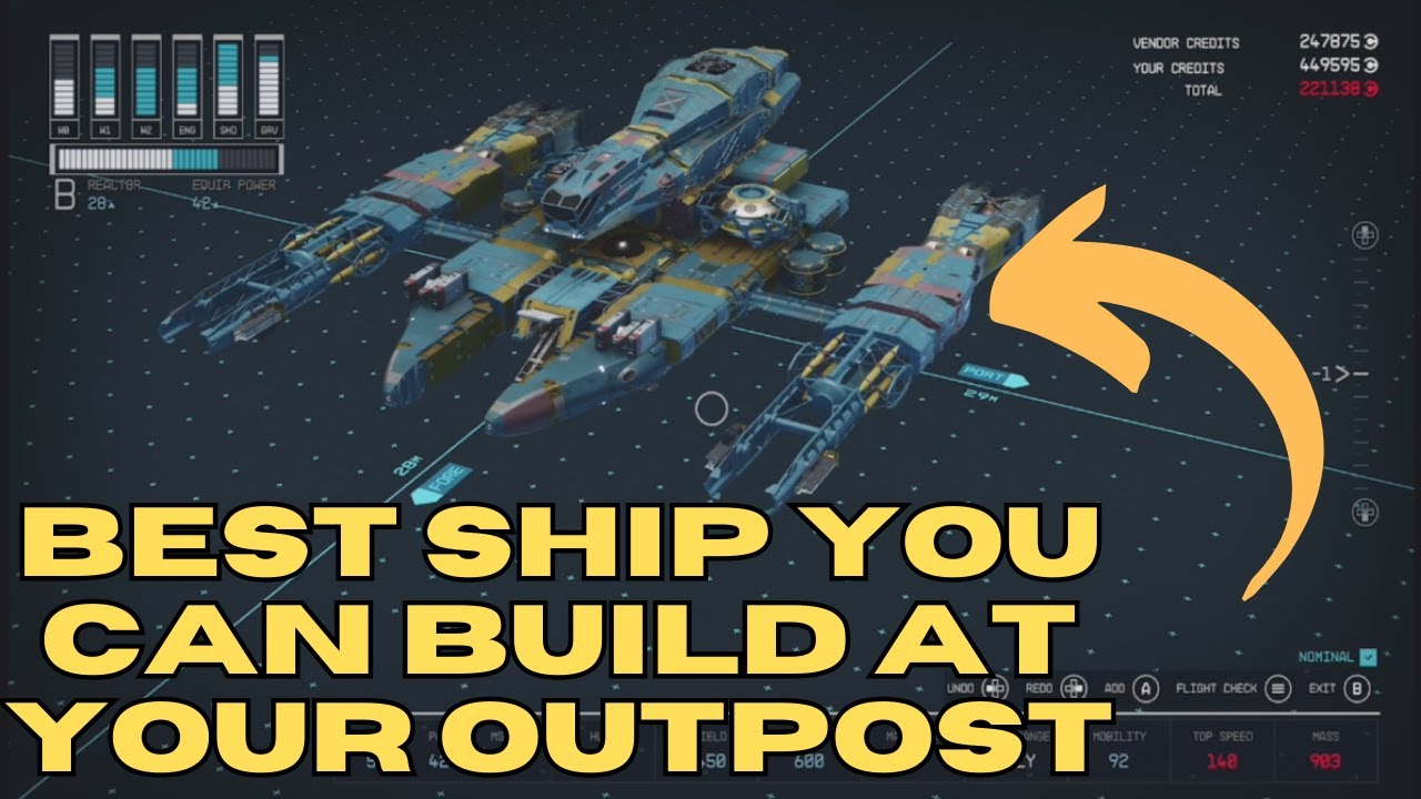 Starfield - Best Ship You Can Build At Your Outpost - YouTube