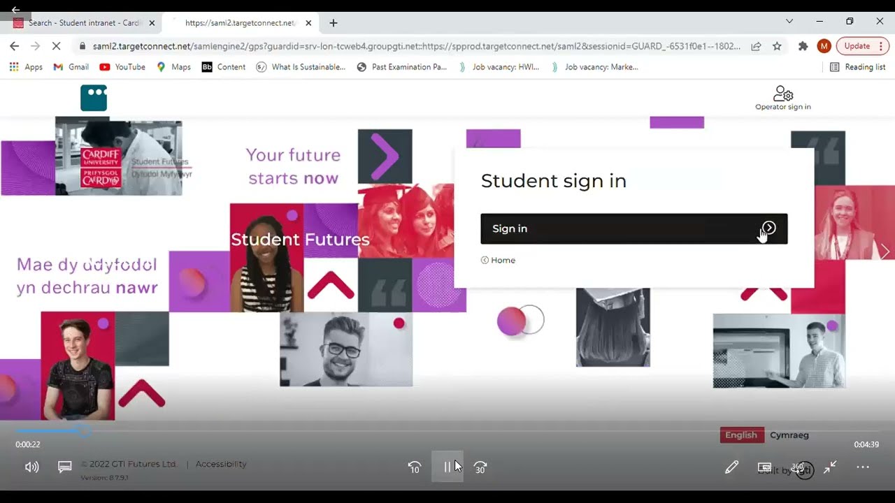 Cardiff University Student Futures Account - YouTube