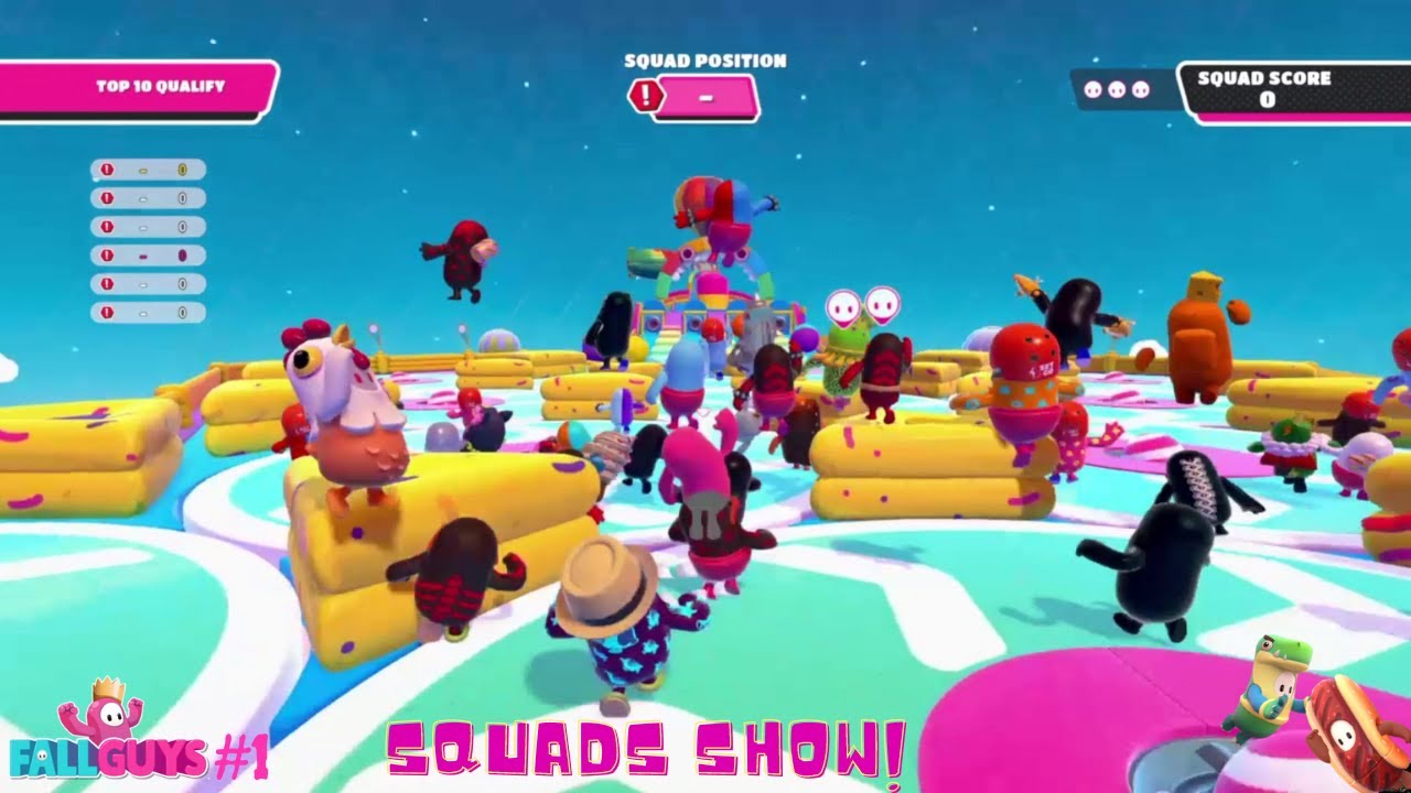 Fall Guys: Ultimate Knockout (Part 1)- Squads Show: Dizzy Heights ...