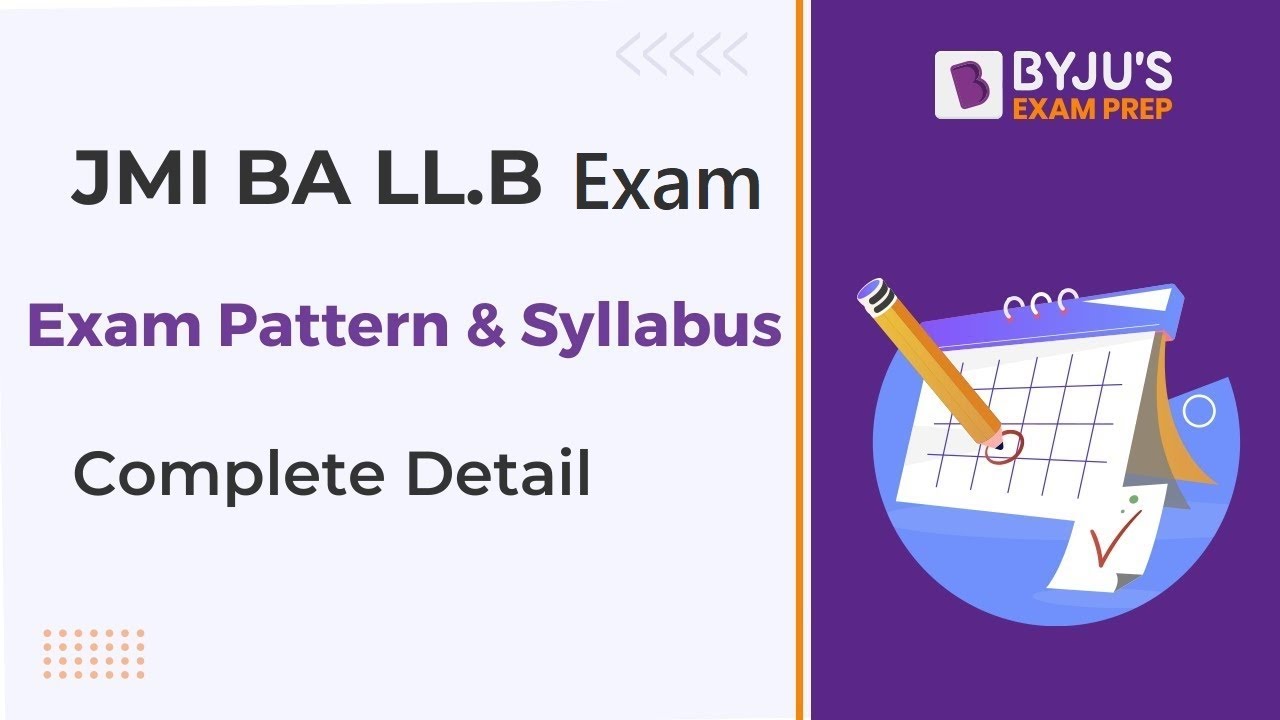 JMI BA LL.B Exam Pattern & Syllabus | Jamia Millia Islamia BA LL.B ...