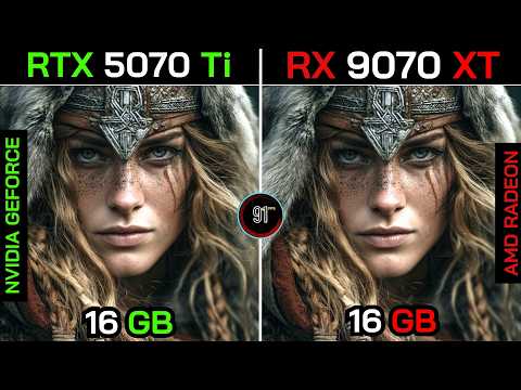 RX 9070 XT vs 5070 Ti: INSANE Gaming Test with Ryzen 7 9800X3D!