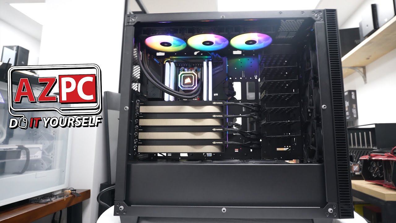 $45,000 workstation build with 4 x NVIDIA RTX 6000 Ada Generation - YouTube