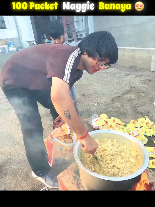 Sourav Joshi 😂 100 Packet Maggie Banadi 🔥@souravjvlogs#souravjoshivlogs #souravjoshi - YouTube