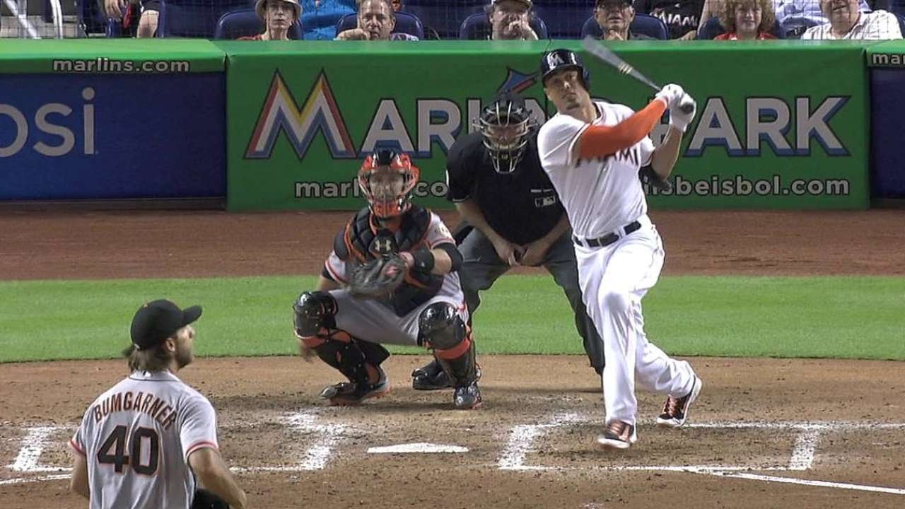 SF@MIA: Stanton's solo blast puts Marlins on board - YouTube