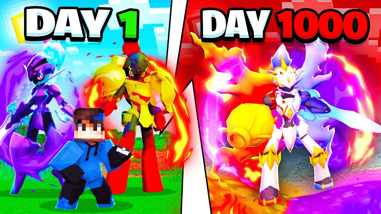 I Spent 1000 DAYS In FUSION PIXELMON! [Full Movie] - YouTube